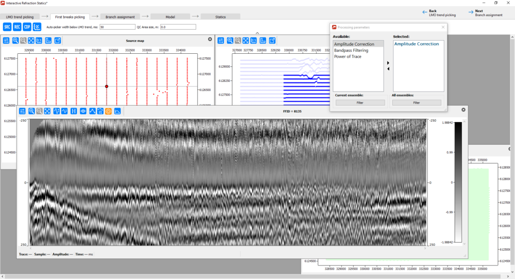Interactive Refraction Statics | RadExPro