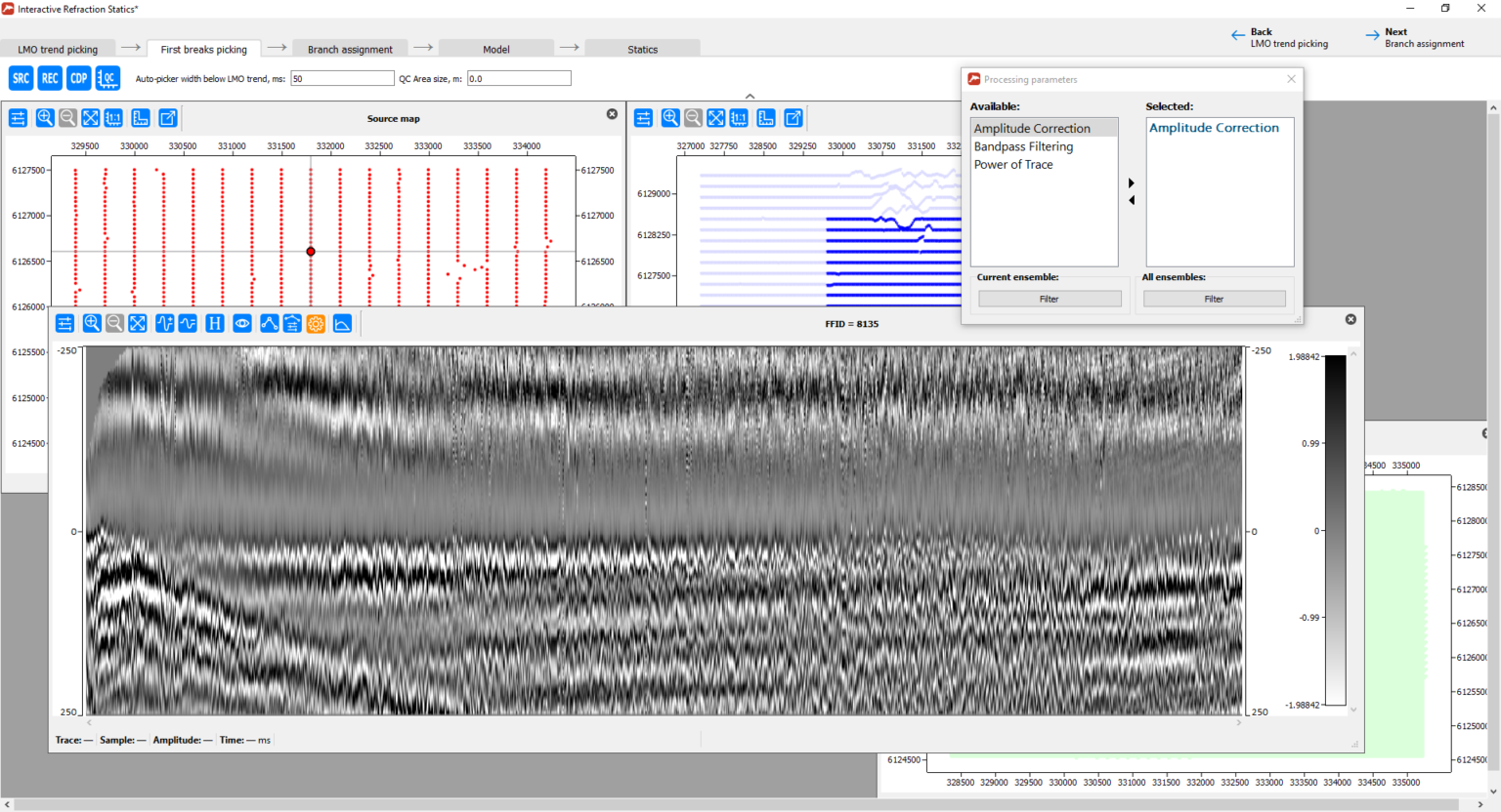 Interactive Refraction Statics | RadExPro
