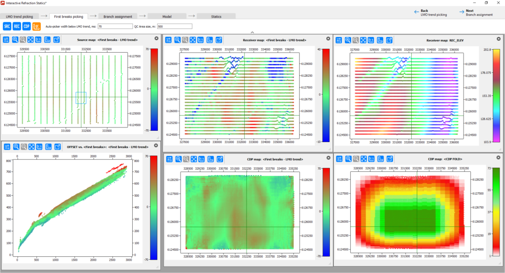Interactive Refraction Statics | RadExPro