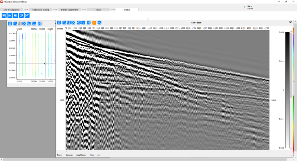 Interactive Refraction Statics | RadExPro